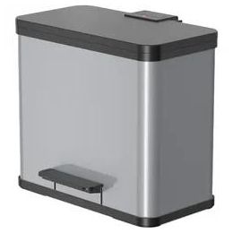 Hailo &Ouml;ko duo Plus L Tretm&uuml;lltrenner 1x9 und 1x17 Liter silber/grau