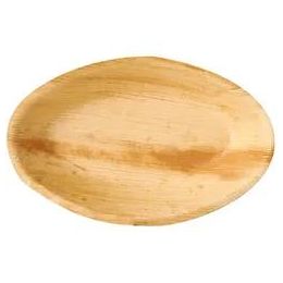 Papstar Schalen, Palmblatt "pure" oval 300 ml 20 cm x 12,5 cm x 3 cm 100 St&uuml;ck
