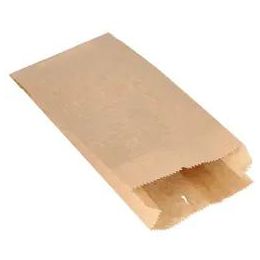Papstar Papierfaltenbeutel gef&auml;delt Kraftpapier 21 cm x 10 cm x 5 cm braun F&uuml;llinhalt 0,5 kg 1000 St&uuml;ck