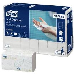 Tork 100289 Xpress weiche Multifold-Interfold-Papierhandt&uuml;cher, 2-lagig, wei&szlig;, 21,2 x 25,5 cm 1 Karton = 3150 T&uuml;cher