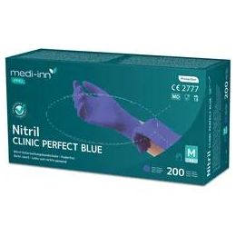 Medi-Inn Einmalhandschuhe Clinic Perfect Blue Nitril puderfrei, VE 2000 St&uuml;ck L