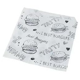 Papstar Hamburger-T&uuml;ten, Pergament-Ersatz 13,5 cm x 13 cm wei&szlig; fettdicht 1000 St&uuml;ck