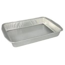 Papstar Starpak Bratschalen, Alu eckig 3,15 l 5 cm x 25 cm x 36,6 cm silber 25 St&uuml;ck