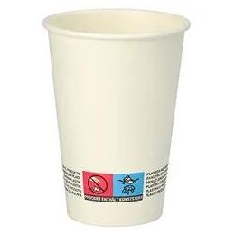 Papstar Starpak Automatenbecher, Pappe "To Go" 0,18 l &Oslash; 7 cm, 9,2 cm wei&szlig; 2500 St&uuml;ck