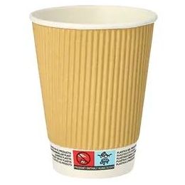 Papstar Trinkbecher, Pappe 0,3 l &Oslash; 9 cm, 11 cm Ripple Wall 500 St&uuml;ck