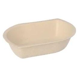 Folia PAPSTAR Conpax (LM) Snacktrays Zuckerrohr 3,1 cm x 9,7 cm x 13,2 cm natur 800 St&uuml;ck