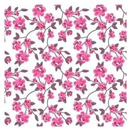 Papstar Servietten, 3-lagig 1/4-Falz 25 cm x 25 cm fuchsia "Milleflora" 280 St&uuml;ck