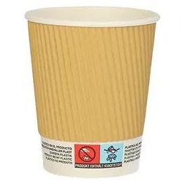 Papstar Trinkbecher, Pappe 0,2 l &Oslash; 8 cm, 9 cm Ripple Wall 200 St&uuml;ck