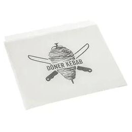 Papstar D&ouml;ner-Kebab-T&uuml;ten 16 cm x 16 cm wei&szlig; 1000 St&uuml;ck