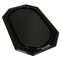 Papstar Starpak Servierplatten, PET 53 cm x 35 cm schwarz 100 St&uuml;ck