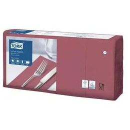 Tork Advanced Lunchserviette 1/8-Falz, 16,3 x 8,2 cm, 2-lg bordeauxrot