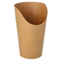 Papstar Wrap Cups, Pappe 470 ml 13,4 cm x 6 cm x 8 cm braun 500 St&uuml;ck