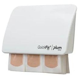 Plum QuickFix Uno Pflasterspender wei&szlig; + 45 Pflaster 1 Spender inkl. 45 Pflaster