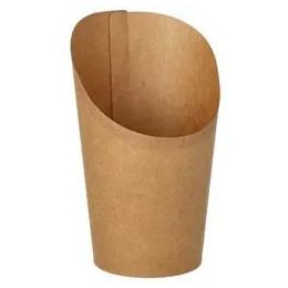 Papstar Wrap Cups, Pappe 230 ml 10 cm x 6 cm x 8 cm braun 1000 St&uuml;ck