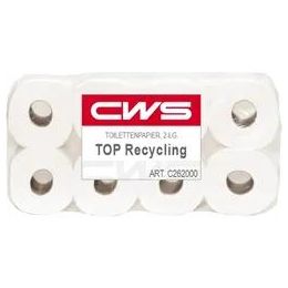 CWS TOP Toilettenpapier Recycling, wei&szlig;, 2-lagig, 250 Blatt 1 Karton = 64 Rollen