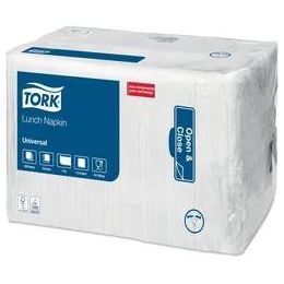 Tork 509300 Universal Lunchserviette 1/4-Falz, 16,3 x 16,3 cm, 1-lg, wei&szlig; 1 Karton = 4000 T&uuml;cher