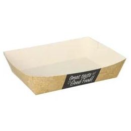 Papstar Snacktrays, Pappe "pure" 4 cm x 11 cm x 16 cm "Good Food" 400 St&uuml;ck