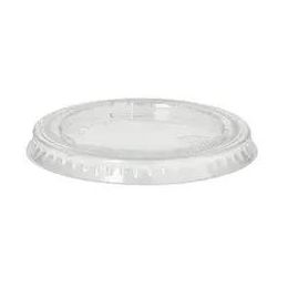 Papstar Deckel f&uuml;r Portionsbecher, PLA "pure" rund &Oslash; 6 cm transparent 500 St&uuml;ck