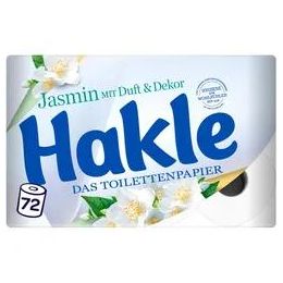 Hakle Jasmin Toilettenpapier Zellstoff, 3-lagig, 150 Blatt 1 Pack = 72 Rollen
