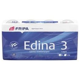 Fripa Edina Toilettenpapier 3-lagig 250 Blatt 1 Pack = 72 Rollen