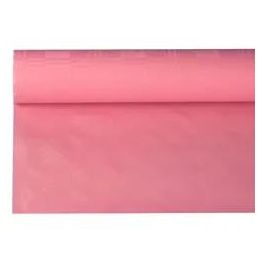 Papstar Papiertischtuch mit Damastpr&auml;gung 8 m x 1,2 m rosa 12 St&uuml;ck