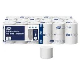 Tork 472585 Premium weiches h&uuml;lsenloses Midi Toilettenpapier T7 2-lagig 92 Meter 1 Pack = 36 Rollen