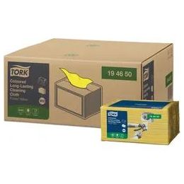 Tork Premium langlebige, farbige Reinigungst&uuml;cher W8 1-lagig, 30 x 38 cm, 320 T&uuml;cher gelb