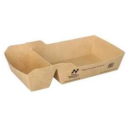Papstar Conpax (LM) Snacktrays, Pappe "NOTPLA" 3,5 cm x 8,5 cm x 16,5 cm braun 480 St&uuml;ck