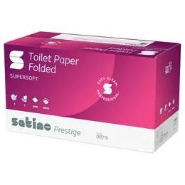 satino by Wepa Prestige Toilettenpapier Einzelblatt BT1, 3-lagig 1 Karton = 6000 Blatt