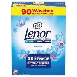 Lenor 2in1 Vollwaschmittel Aprilfrisch Pulver, 90 Wl 4,95 kg Karton