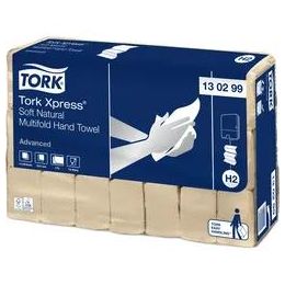 Tork 130299 Xpress Advanced Natur weiche Papierhandt&uuml;cher Multifold Interfold 21,3 x 24 cm, 2-lagig 1 Karton = 3780 T&uuml;cher