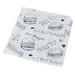 Papstar Hamburger-T&uuml;ten 13 cm x 13 cm wei&szlig; 1000 St&uuml;ck