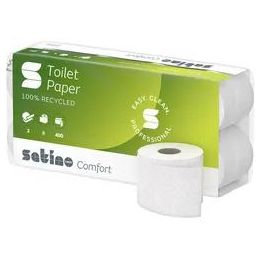 Satino by Wepa Comfort Toilettenpapier MT1, Recycling, 2-lagig, 400 Blatt 1 Pack = 48 Rollen