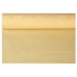 Papstar Papiertischtuch mit Damastpr&auml;gung 6 m x 1,2 m creme 12 St&uuml;ck