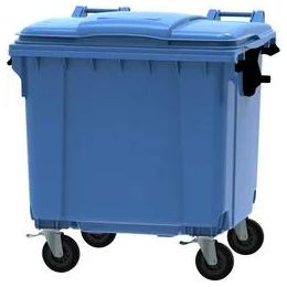 Vepa Bins Gro&szlig;raumm&uuml;llcontainer 1100 Liter mit Flachdeckel blau