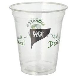 Papstar Trinkbecher PLA 0,3 l &Oslash; 9,5 cm, 10,7 cm "Becher aus Mais" 800 St&uuml;ck