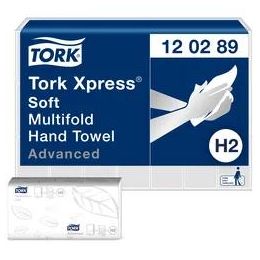 Tork 120289 Xpress Advanced Multifold Interfold Papierhandt&uuml;cher, hochwei&szlig; 21x26cm 1 Karton = 3780 T&uuml;cher