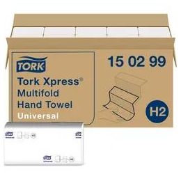 Tork 150299 Xpress Universal Papierhandt&uuml;cher Recycling Interfold 21,3 x 23,4 cm 2-lagig, wei&szlig; 1 Karton = 4740 T&uuml;cher