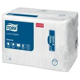 Tork 509308 Universal Lunchserviette 1/8-Falz, 16,3 x 8,2 cm, 1-lg, wei&szlig; 1 Karton = 4000 T&uuml;cher