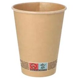 Papstar Trinkbecher, Pappe 0,3 l &Oslash; 9 cm, 11 cm braun 1000 St&uuml;ck