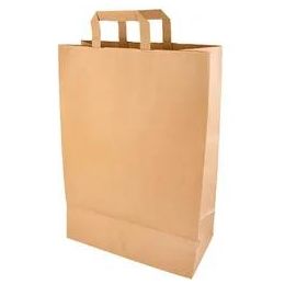 Papstar T-G (PS) Tragetaschen, Papier 44 cm x 32 cm x 17 cm braun mit Tragegriff 250 St&uuml;ck