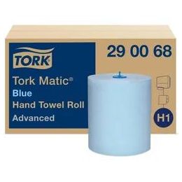 Tork 290068 Matic blaues Rollenhandtuch Advanced 150 Meter 1 Karton = 6 Rollen