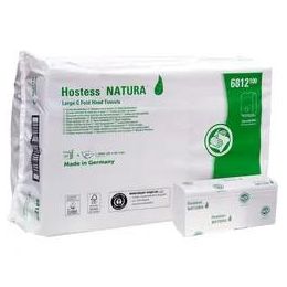 Kimberly-Clark Hostess NATURA 6812 Papierhandt&uuml;cher Recycling C-Falz 25 x 50 cm, 2-lagig, wei&szlig; 1 Karton = 1680 T&uuml;cher