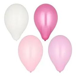 Papstar Luftballons &Oslash; 25 cm farbig sortiert "Pink-Mix" 80 St&uuml;ck