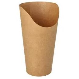 Papstar Wrap Cups, Pappe 590 ml 15,9 cm x 6 cm x 8 cm braun 500 St&uuml;ck