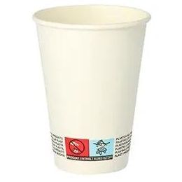 Papstar Starpak Automatenbecher, Pappe "To Go" 0,18 l &Oslash; 7 cm, 9,2 cm wei&szlig; 1000 St&uuml;ck