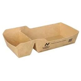 Papstar Conpax (LM) Snacktrays, Pappe "NOTPLA" 3,5 cm x 7 cm x 16,5 cm braun 480 St&uuml;ck