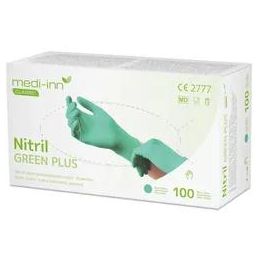 Medi-Inn Einmalhandschuhe Nitril green Plus, puderfrei VE 1000 St&uuml;ck S