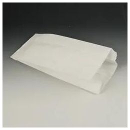 Papstar Papierfaltenbeutel, Cellulose, gef&auml;delt 35 cm x 15 cm x 7 cm wei&szlig; F&uuml;llinhalt 2,5 kg 1000 St&uuml;ck