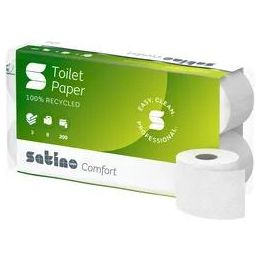 Satino by Wepa Comfort Toilettenpapier MT1, Recycling, 3-lagig, 200 Blatt 1 Pack = 72 Rollen